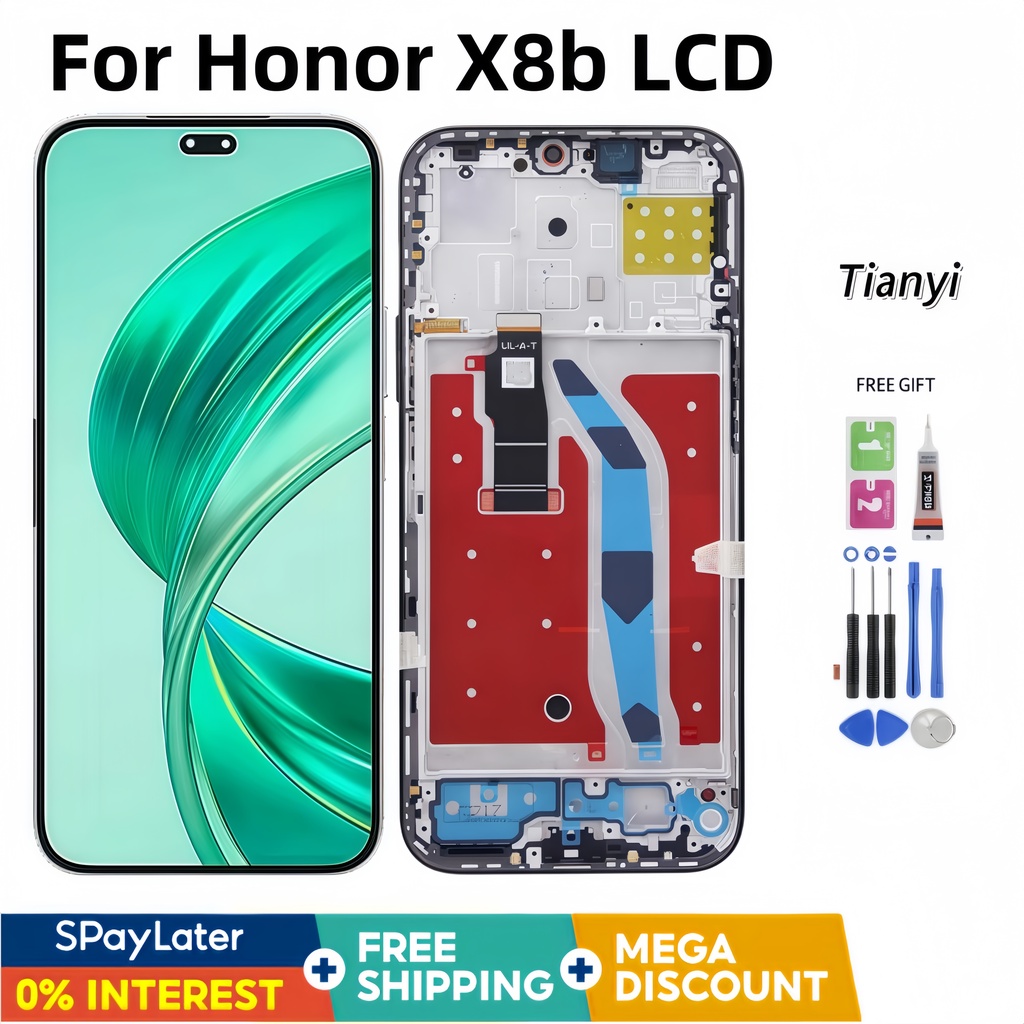 for HONOR X8b X8c LCD Display Touch Screen Display Digitizer Assembly ...