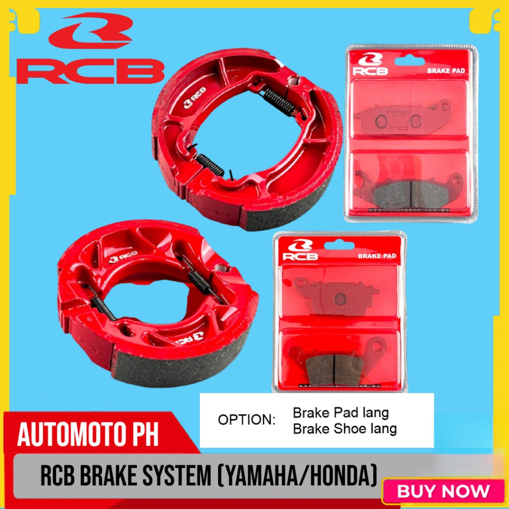 RACING BOY [RCB] Brake Shoe / Brake Pad / CLICK / MIO / AEROX / SNIPER ...