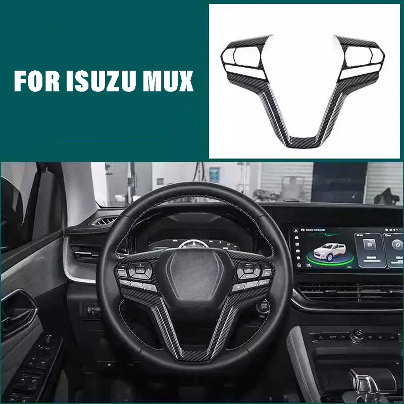 NASTA For Isuzu MU-X MUX Car Steering Wheel Cover Trim Accessories Auto ...