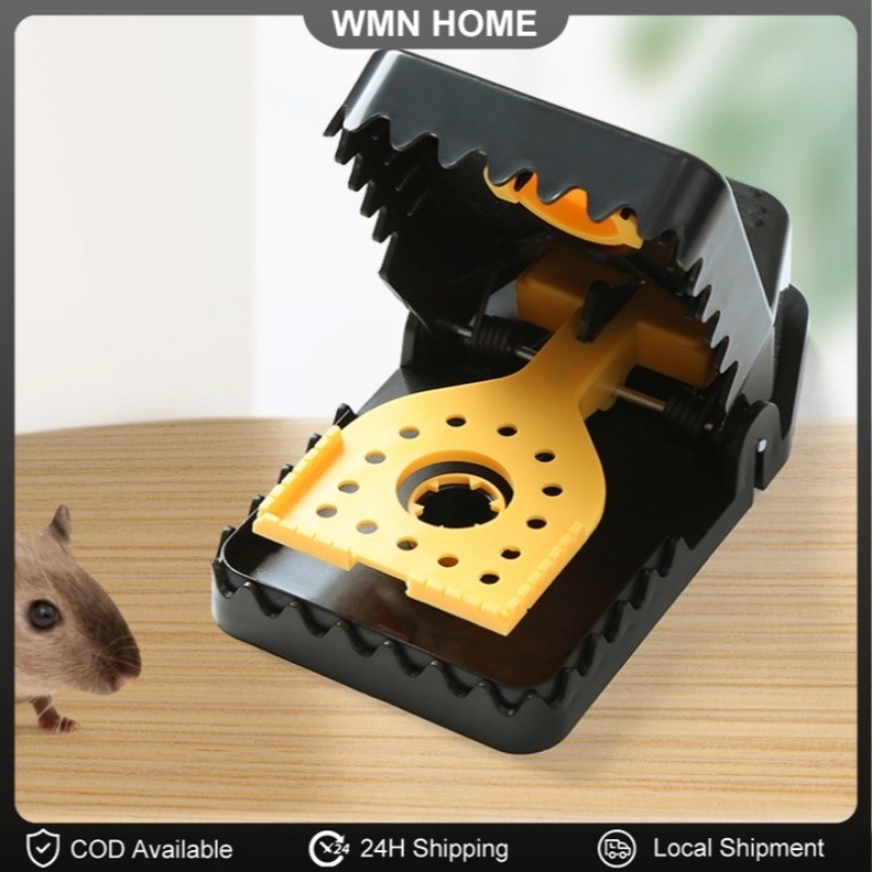 Upgraded Large Mousetrap High Sensitive Snap Reusable Plastic Rat Traps ...