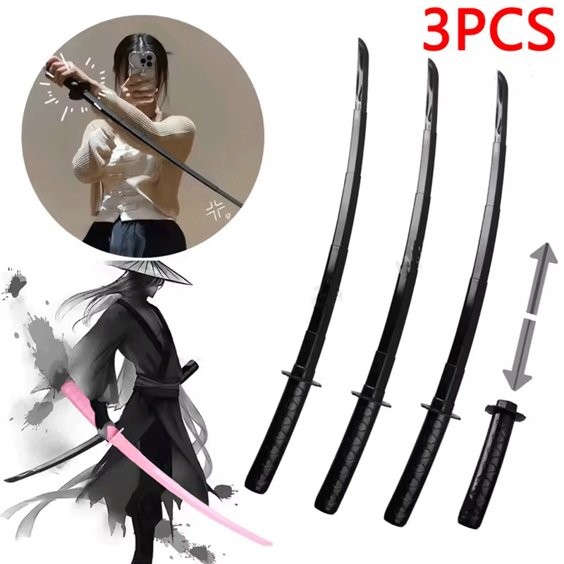 3D Creative Printing Telescopic Samurai Knife Toy Large Gravity Knife ...