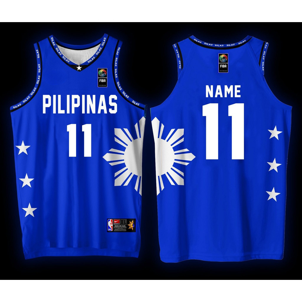 NEW PILIPINAS BASKETBALL JERSEY FREE CUSTOMIZE OF NAME AND NUMBER ONLY ...