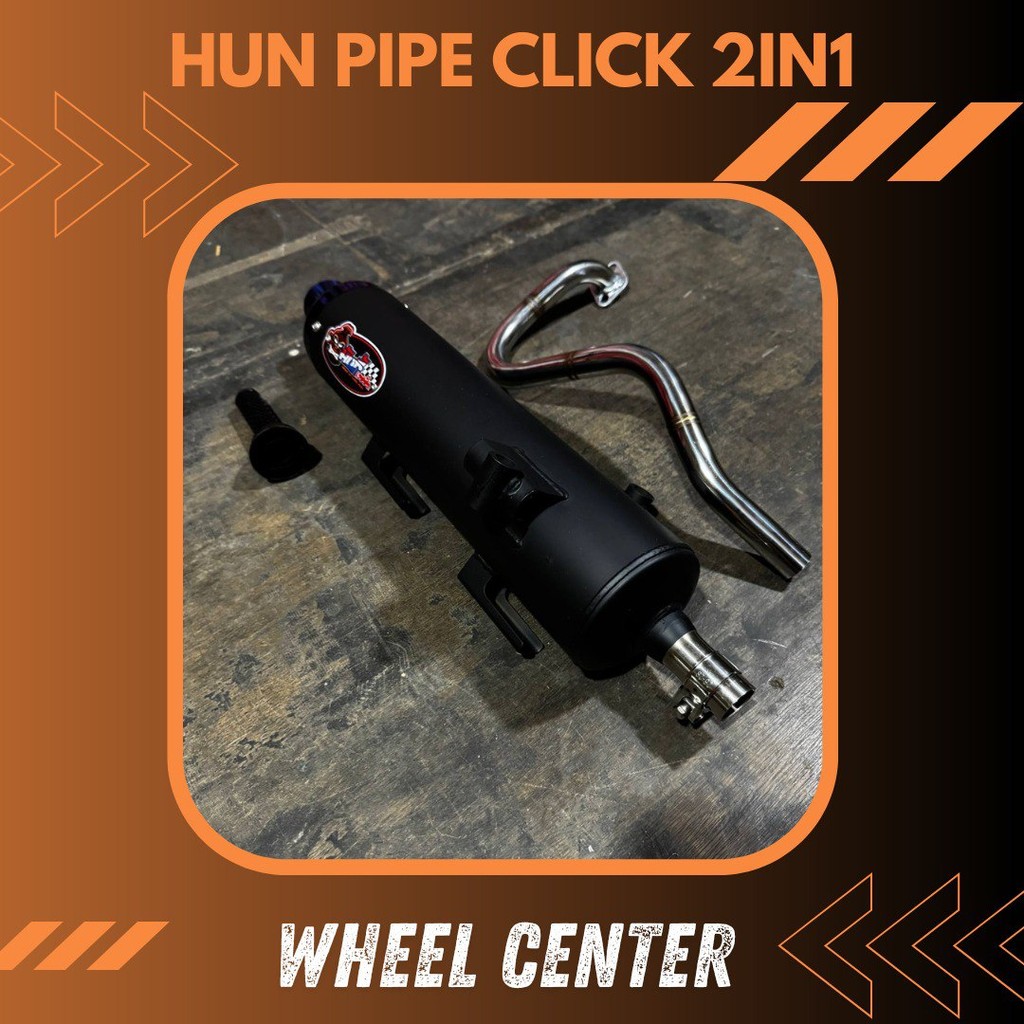 hun pipe thailand 2 in 1 for honda click 125/150 v2 and v3 | Shopee ...