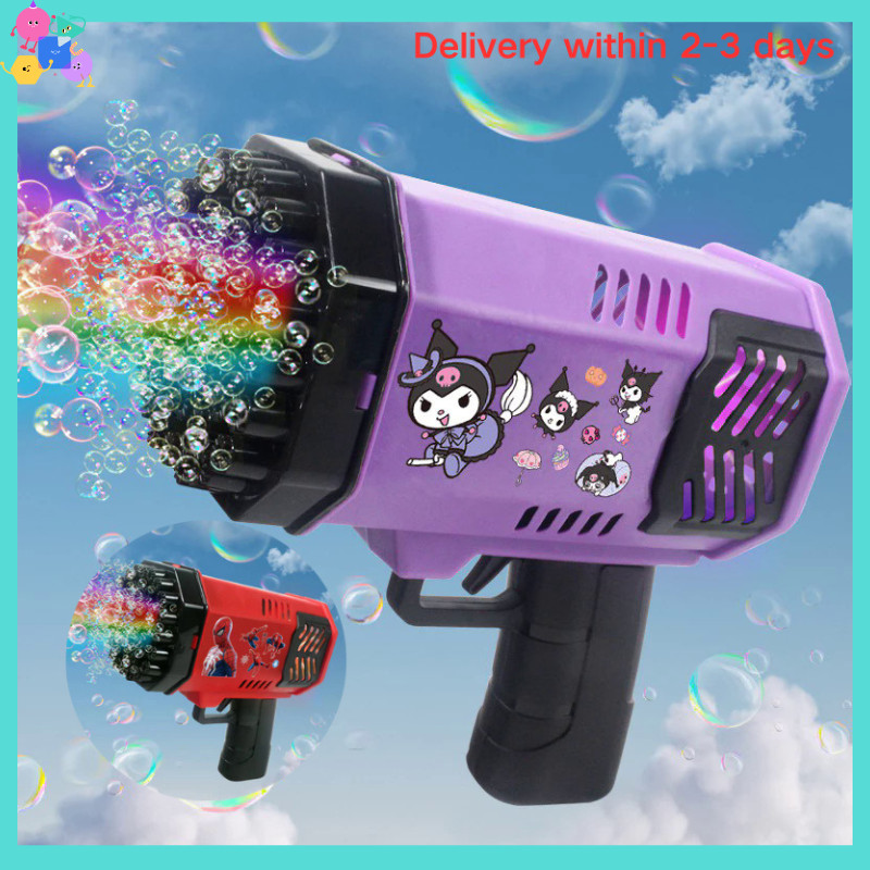 Fully Automatic Glowing Bubble Gun Charging Electric Bubbles Maker ...