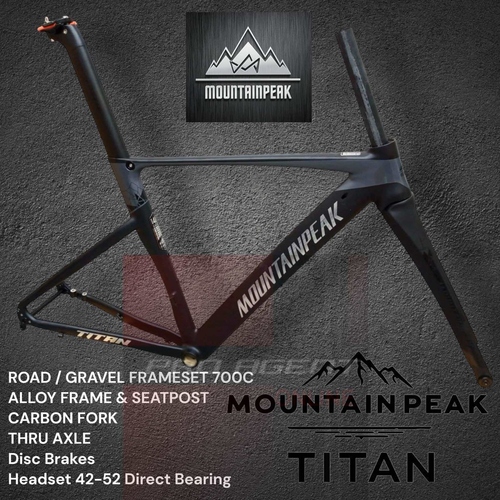 PRO AGENT SPORTS X MOUNTAINPEAK TITAN MTP FRAMESET - Top Notch Carbon ...