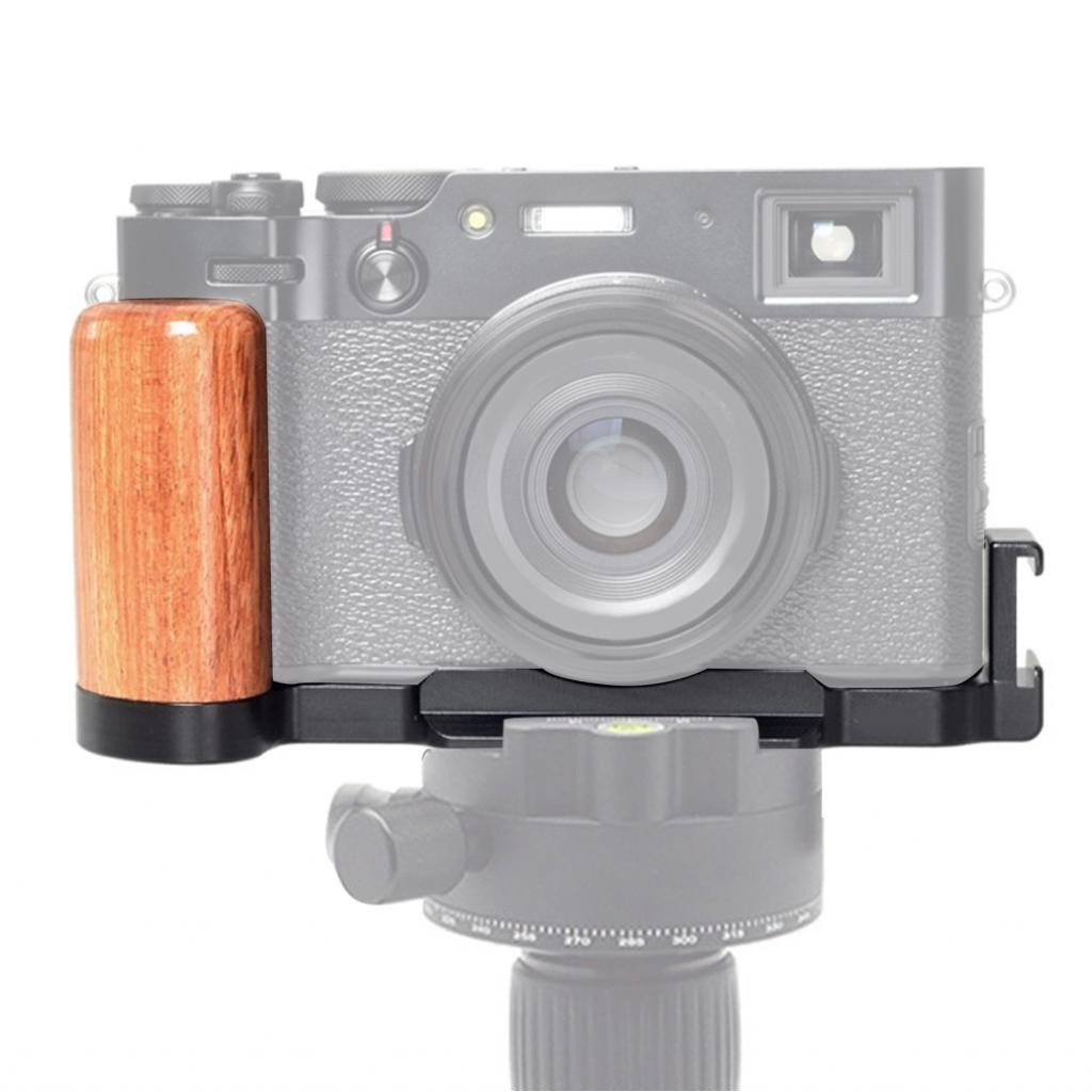 Water_Moon-ph Camera LShape Quick Release Plate Wood Handle with Cold ...