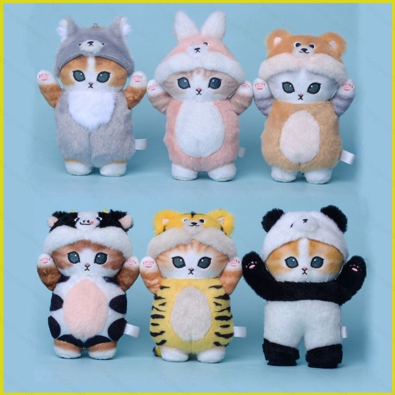 ZY1 16cm Mofusand Cat Plush Dolls For Girls Bag Pendant Cosplay Panda ...