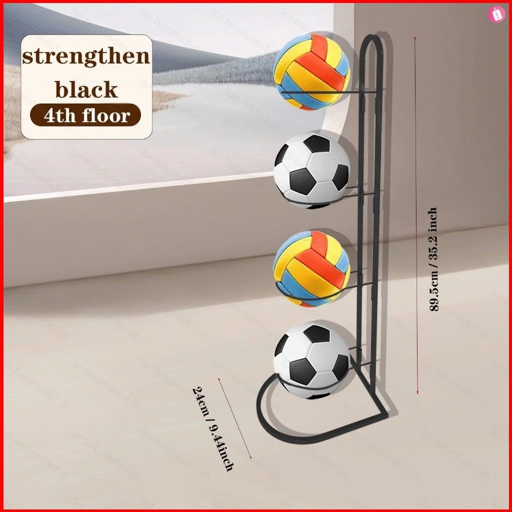 Basketball Storage Ring Organizer Football Volleyball Rugby Ball Rack 3 ...