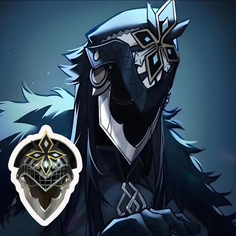 Genshin Impact II Capitano's Resin Samurai Mask Geometric Design ...