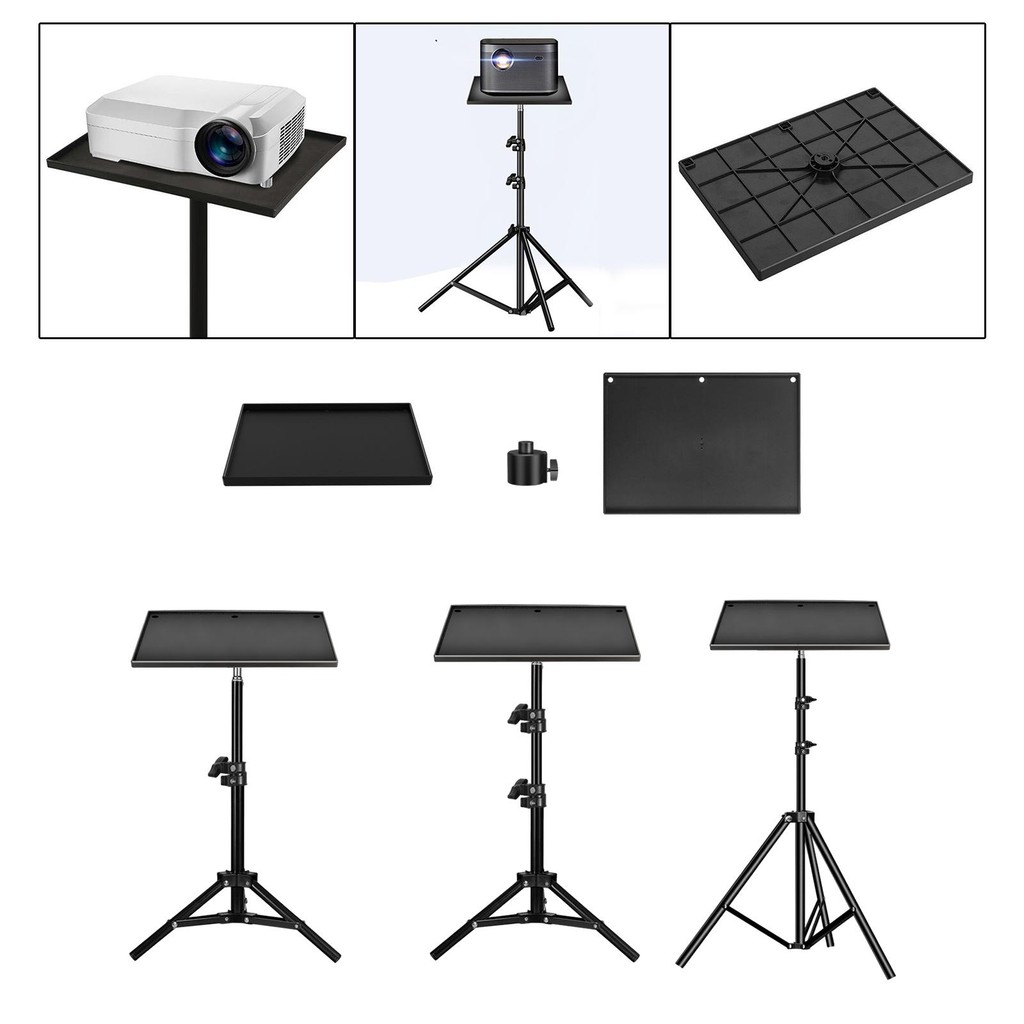 [Lzdyyh2hl] Black Projector Tray Tripod Stand Pallet Widely Use ...