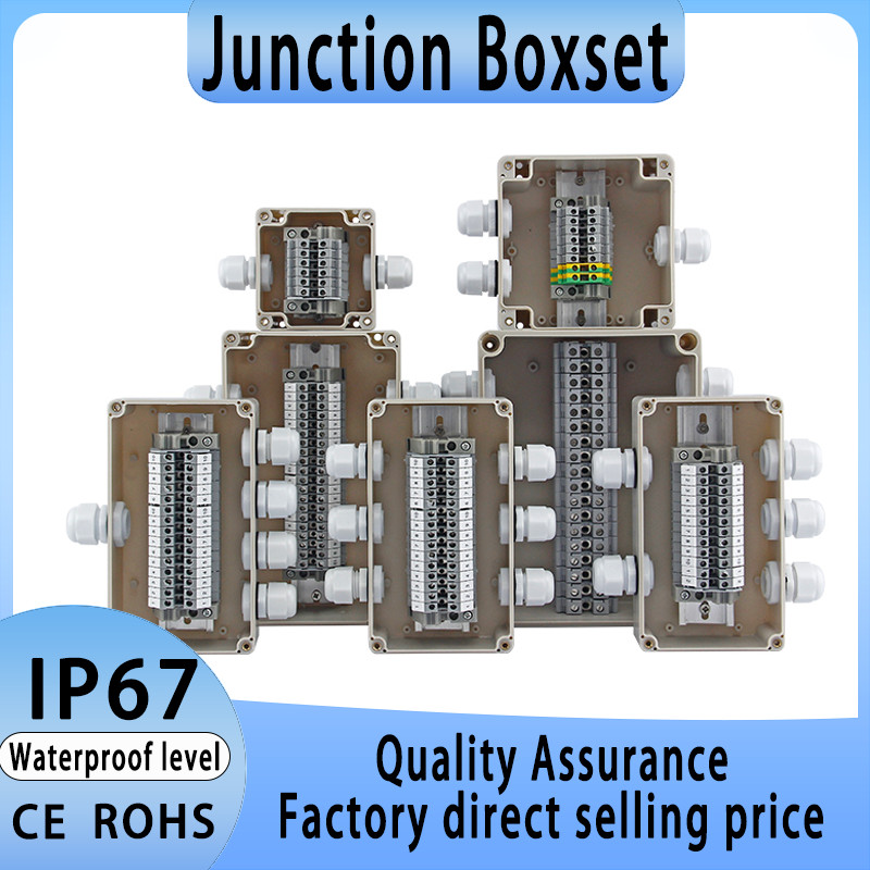 Outdoor Waterproof Junction Box With Terminal TB Set Plastic Junction ...