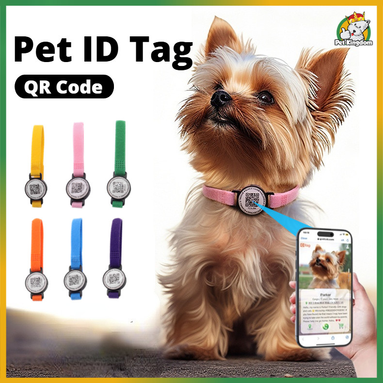 Pet ID Tag - QR Code Smart Pet ID Lightweight Waterproof Dog Tag QR ...