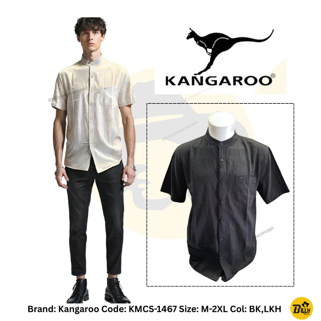 KANGAROO Brand Men Stand Collar Shirts (KMCS-1467) | Shopee Philippines