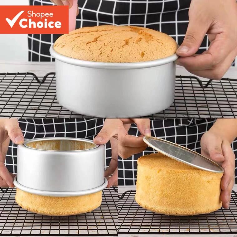 6 Inch 304aluminum Baking Cake Mold Tool Chiffon Anode Live Bottom Cake ...