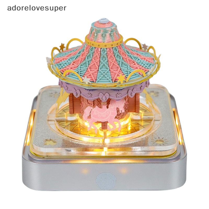 AD1PH Carousel Desk Calendar With LED Lights 2025 Calendar Memo Pad ...