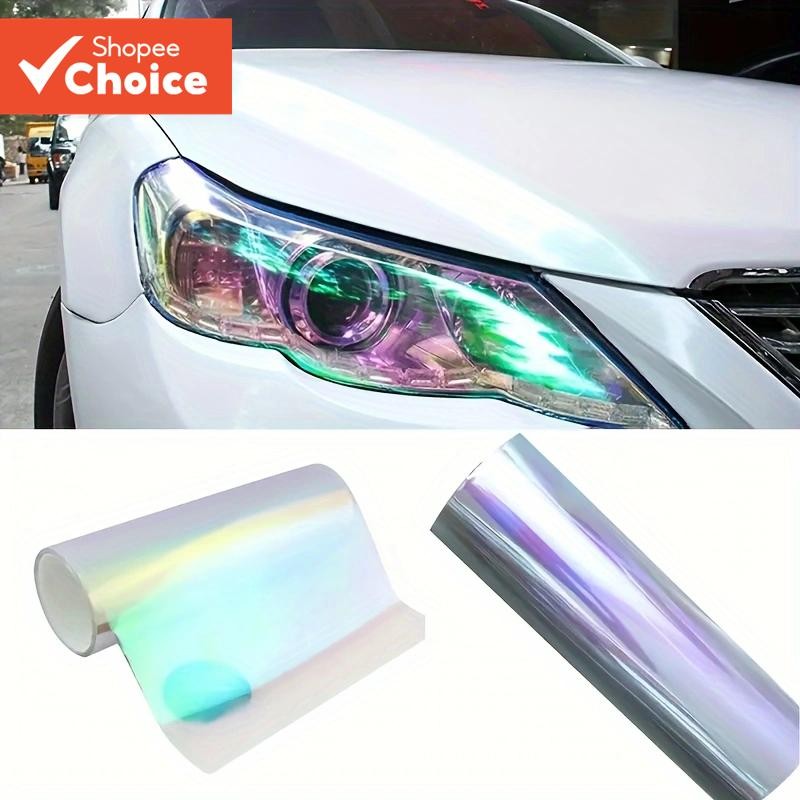 1 Piece Pack Car Motorcycle Bright Headlight Film Carbon Fiber Exterior ...