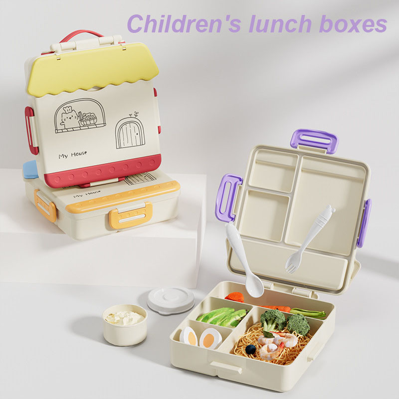 Children's Lunch Box Microwave Oven Dedicated Compartmented Lunch Box ...