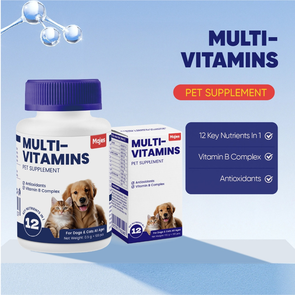 MAJES Multivitamins Tablets 100pcs – Complete Vitamin Supplement for ...