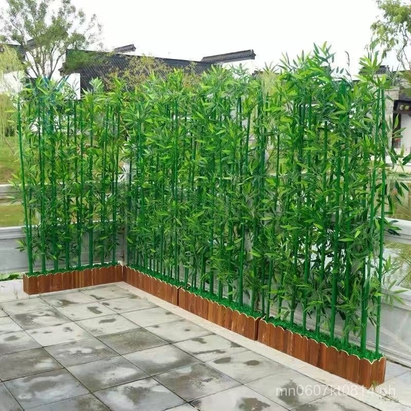 Bamboo Decoration Outdoor Courtyard Bamboo Outdoor Fence Entrance ...