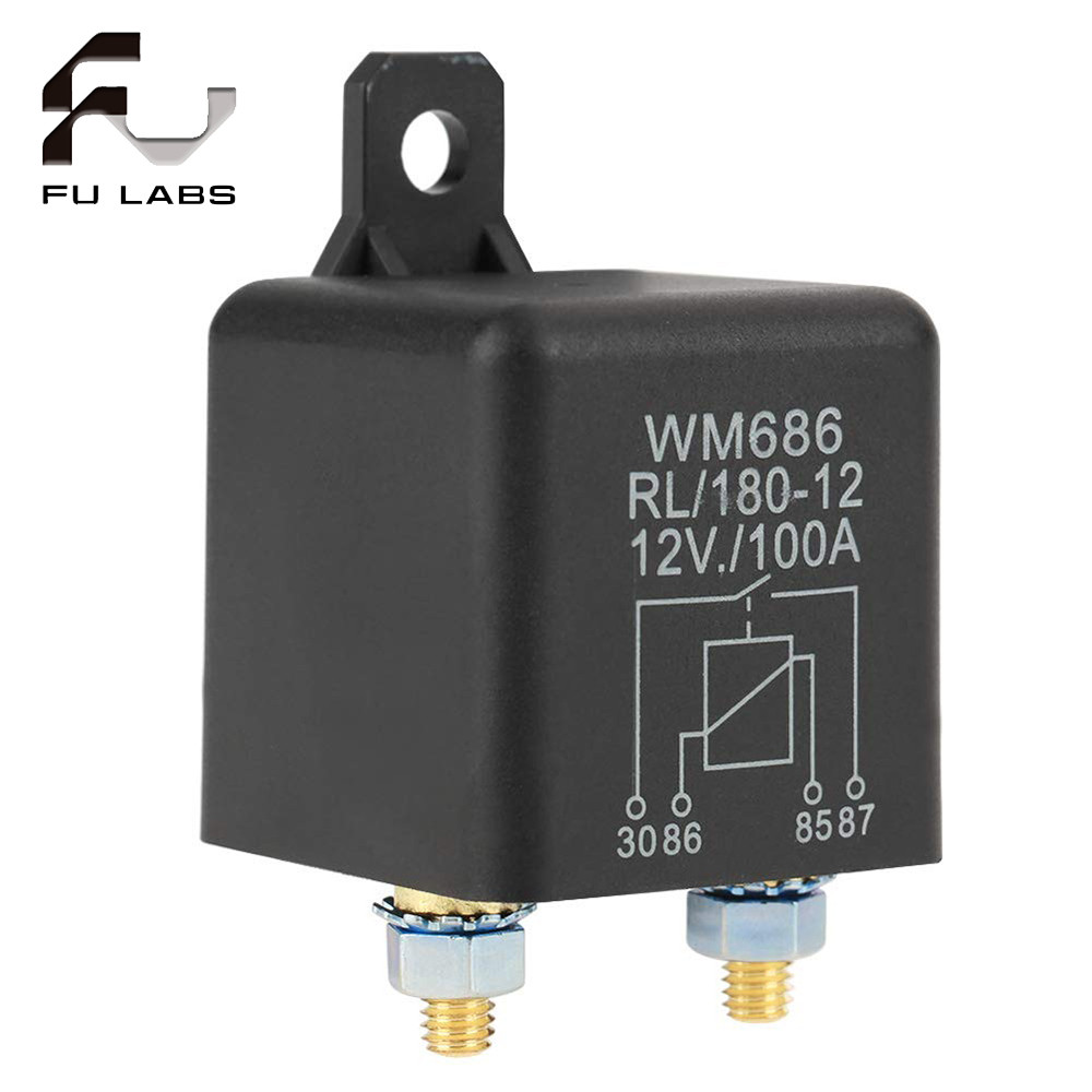 WM686 12V 100Amp 4-Pin Heavy Duty ON/OFF Switch Split Charge Relay ...