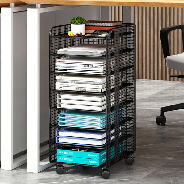 Desktop Folder File Rack Office Floor Storage Rack Under the Table ...