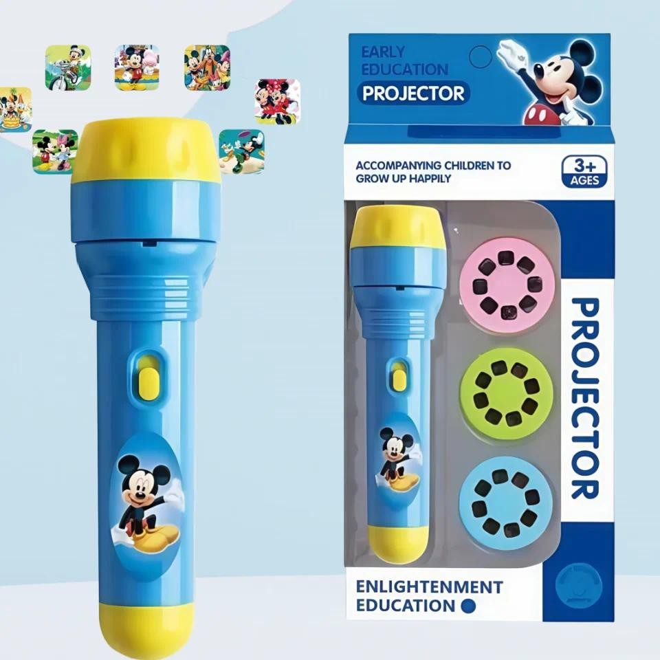 Disney Mickey mouse Children Torch Lamp Flashlight Projector Toy Anime ...