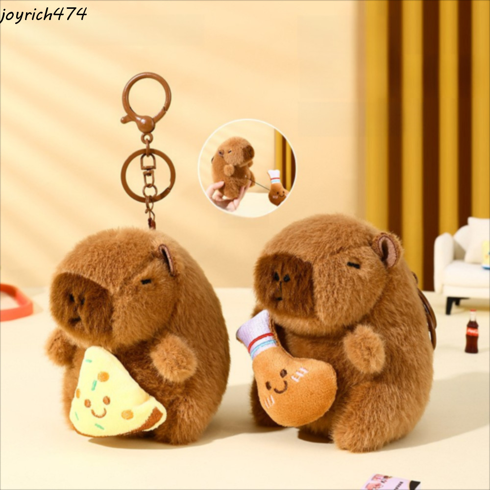 JOYRICH Capybara Keychain, Cute Stuffed Animals Capybara Key Pendant ...