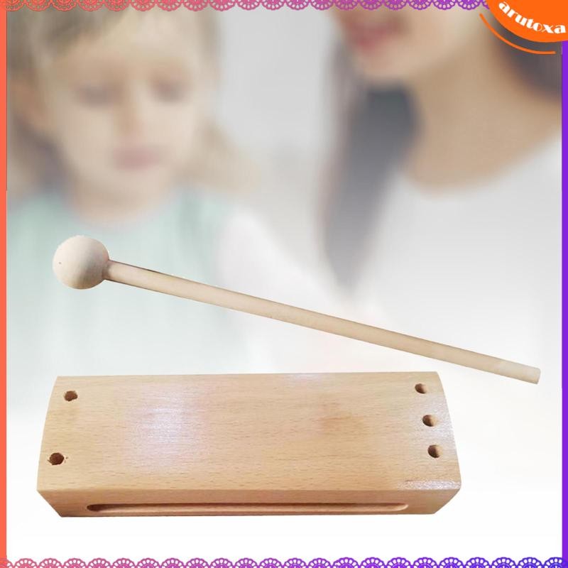 [Arutoxa] Wood Rhythm Block Musical Instrument Solid Hardwood Fine ...