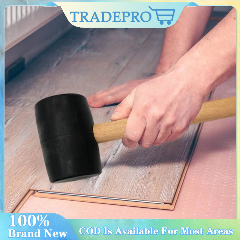 Black Rubber Hammer Faced Soft Hammer with Wooden Handle Suitable For ...