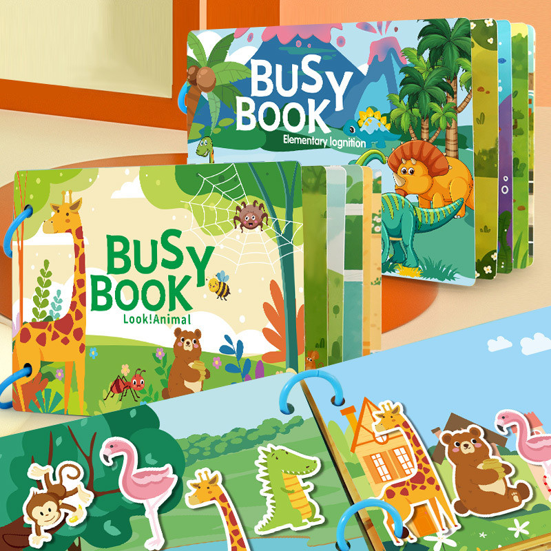 Quiet book Children's busy book busy book Tear-off book Paste book ...