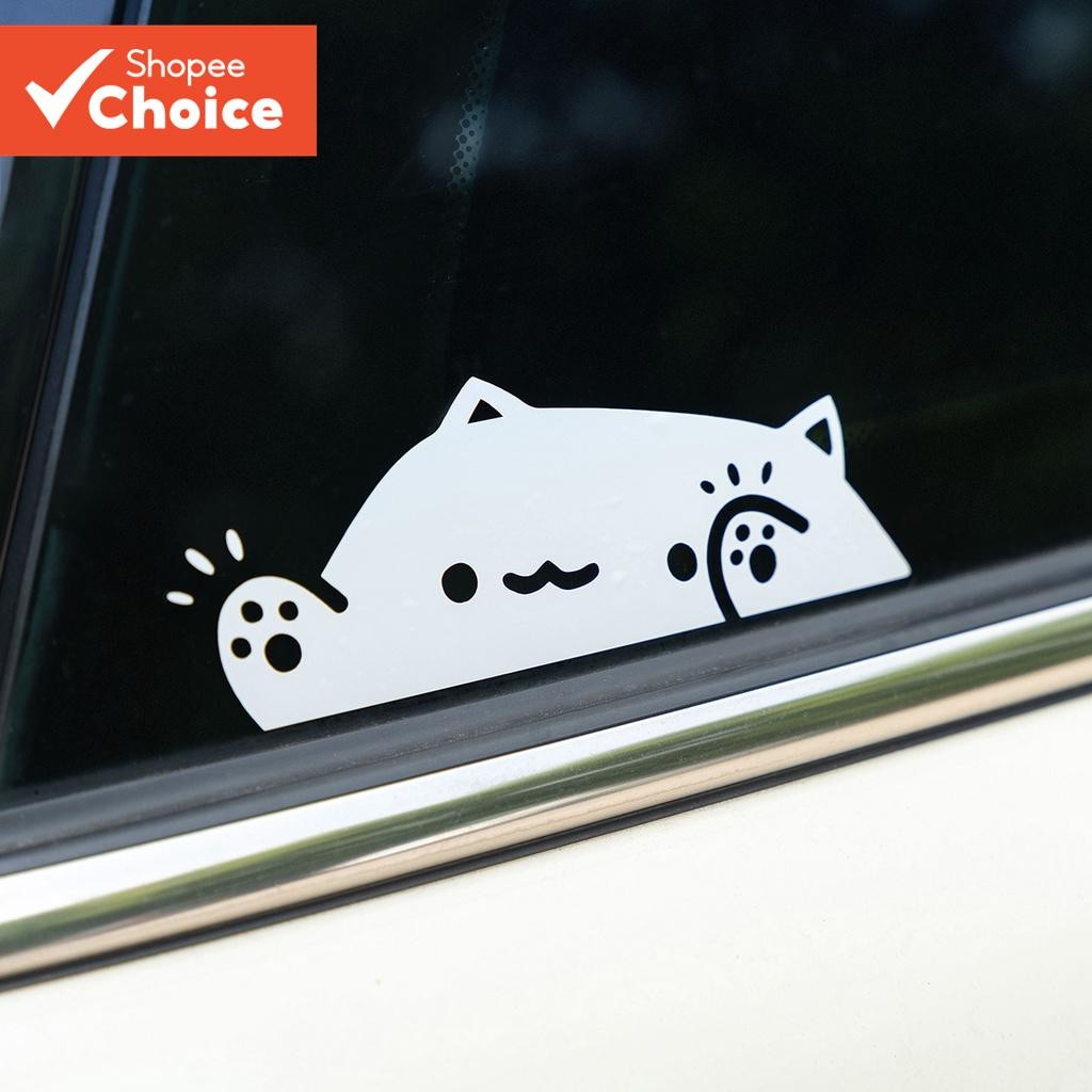 P-A493. Bongo Cat Bongo Cat Bongo Cat Pet pet car body sticker | Shopee ...