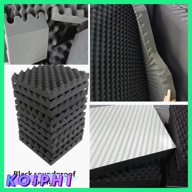 Self-adhesive Acoustic Foam Wave Soundproofing Foam Wall Sound Deadening Panel Sponge Material K ...