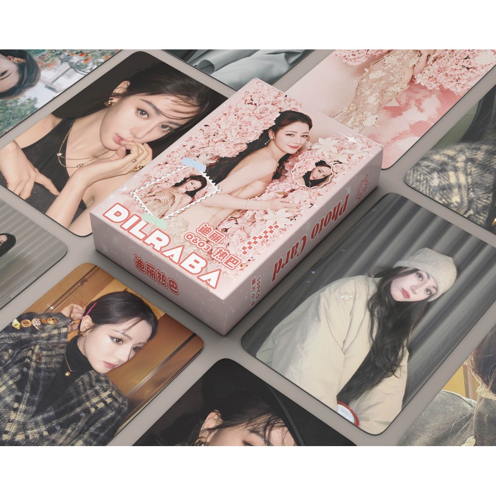 50-55pcs Chinese Drama Actor Dilraba DIli Reba Hologram Lomo cards VEIL ...