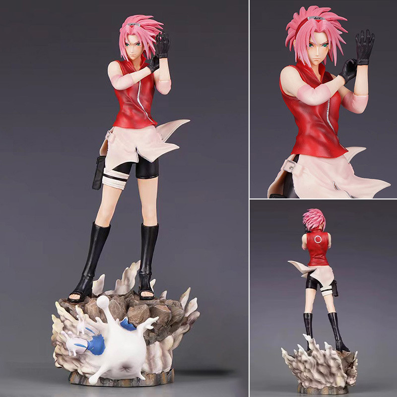 Naruto Giant Wave Door God Sakura Haruno Sakura Figure GK Statue ...