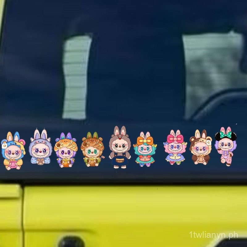 Labubu Car LABUBU Car Stickers Electric Vehicle Cartoon Decoration ...