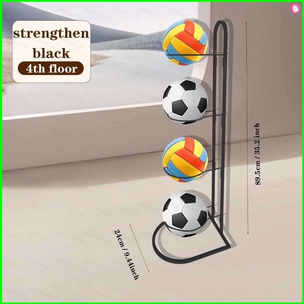 JX1 Basketball Storage Ring Organizer Football Volleyball Rugby Ball ...