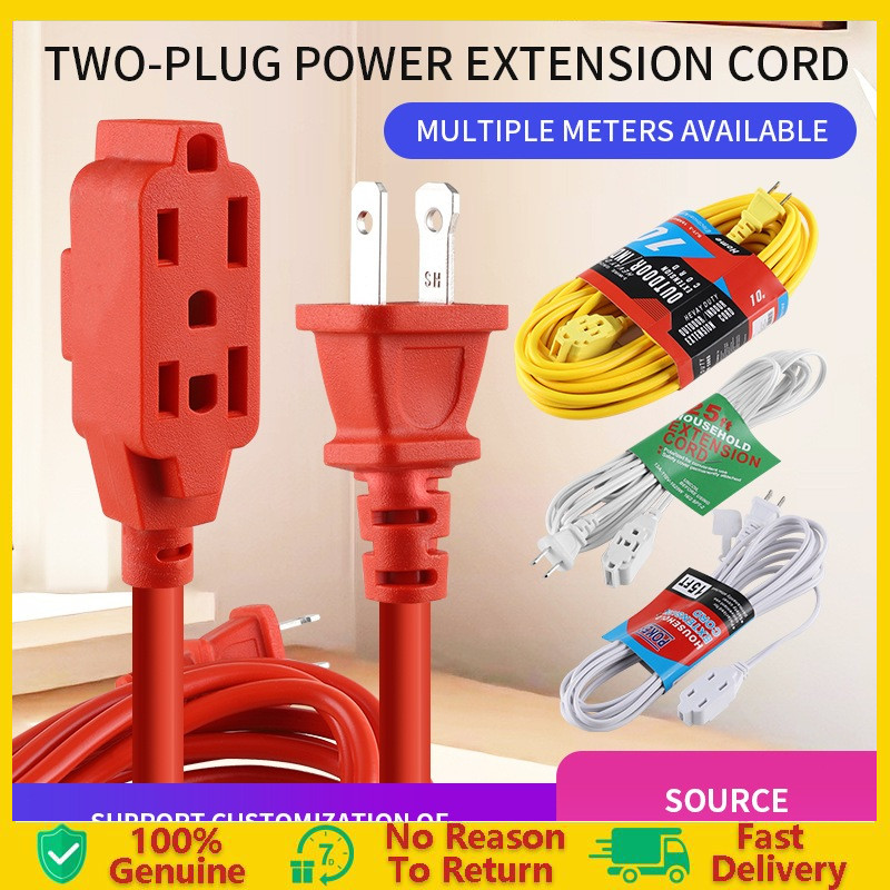 Outlet extension cord, the same model as on Amazon. Two - prong ...