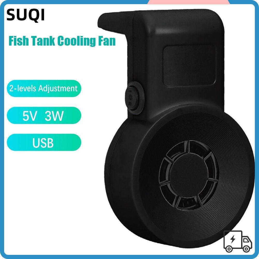 HI-SUQI Fish Tank Cooling Fan, Wall Mounted Quiet Aquariums Air Cooler ...