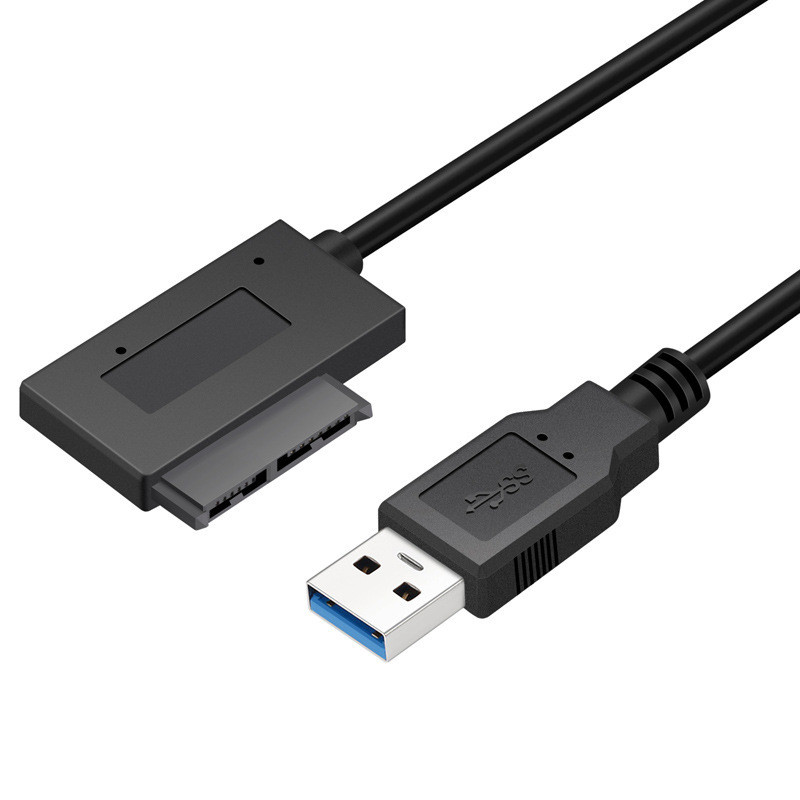 Elbow USB 3.0 Slimline SATA 7+6 Easy Drive Cable for SATA Notebook ...
