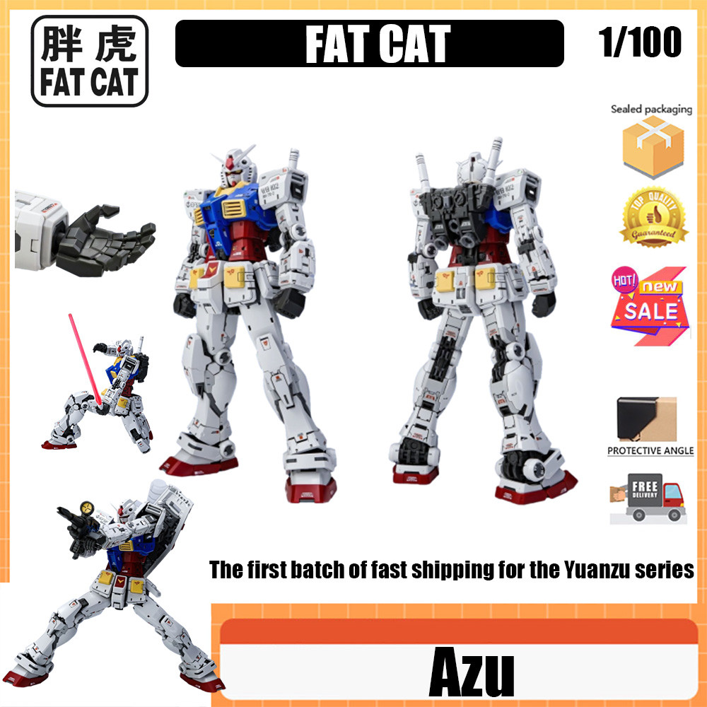 FAT CAT Azu 1/100 Fast Goods Fat Cat Model MG 1/100 RX78-2 [Azu 1: 100 ...