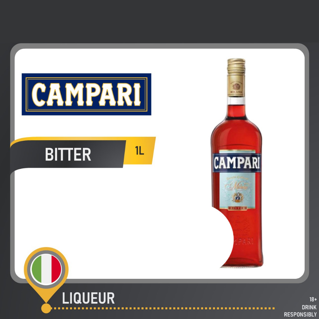 Campari Bitter Liqueur 1L | Shopee Philippines