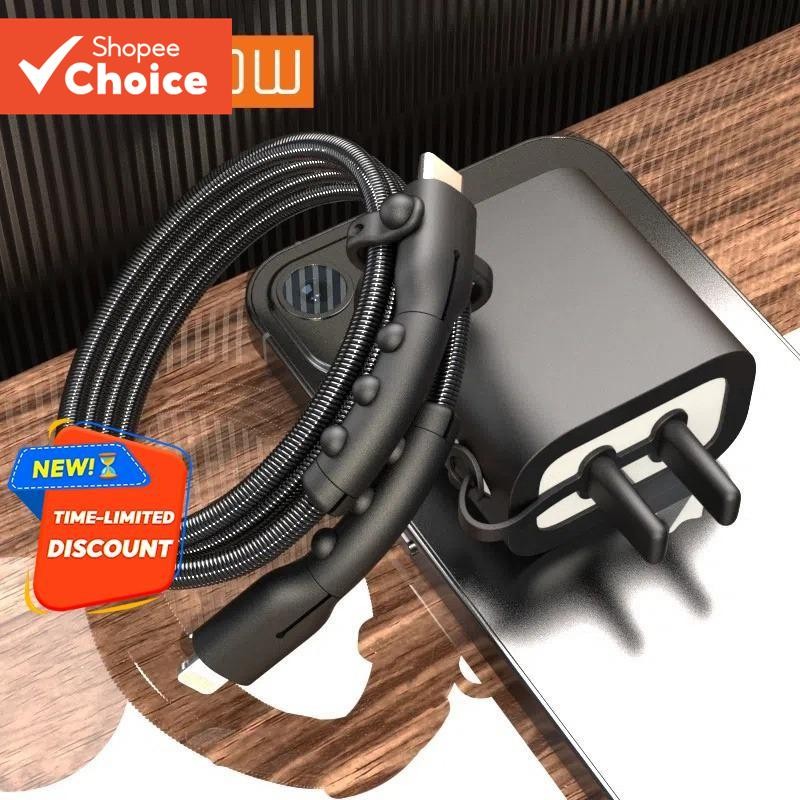 Charger Protector Full Cover Ilicone Anti-breaking Cable Protector ...