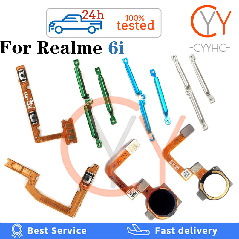 For Realme 6i Back Home Button Fingerprint Scanner Sensor Return Key ...