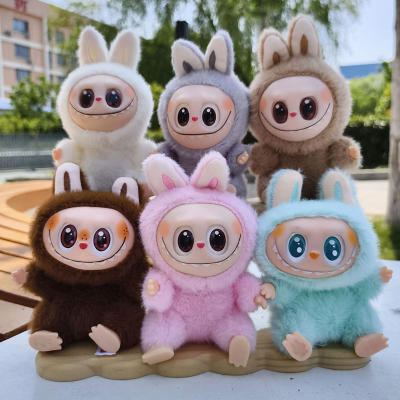 15 cm Cartoon labubu doll labubu doll trendy doll plush toy vinyl face ...