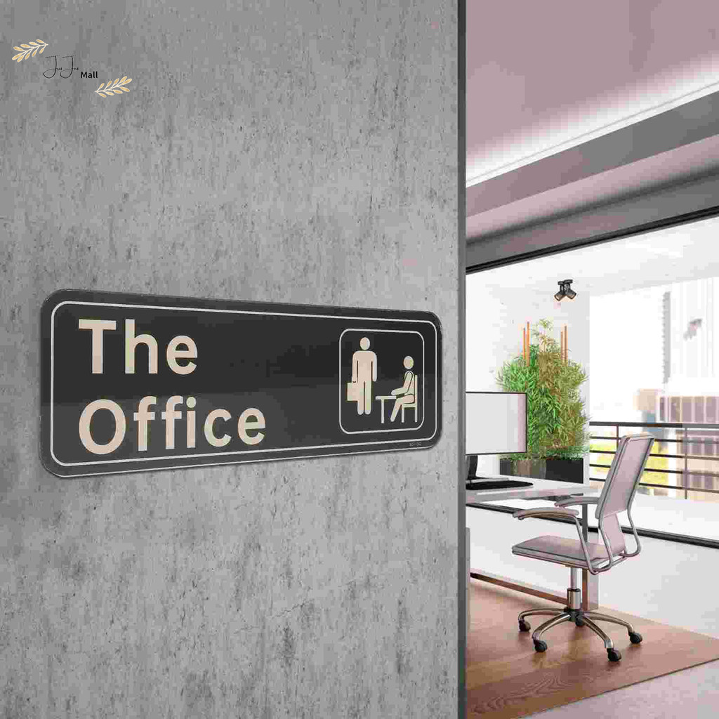 【JiuJiu】Office Room Doorplate Self-adhesive Office Door Sign Acrylic ...