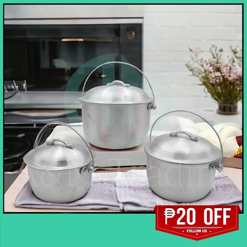 Caldero / Kaldero Swing/Single Handle makapal Aluminum Pot (1pc ...