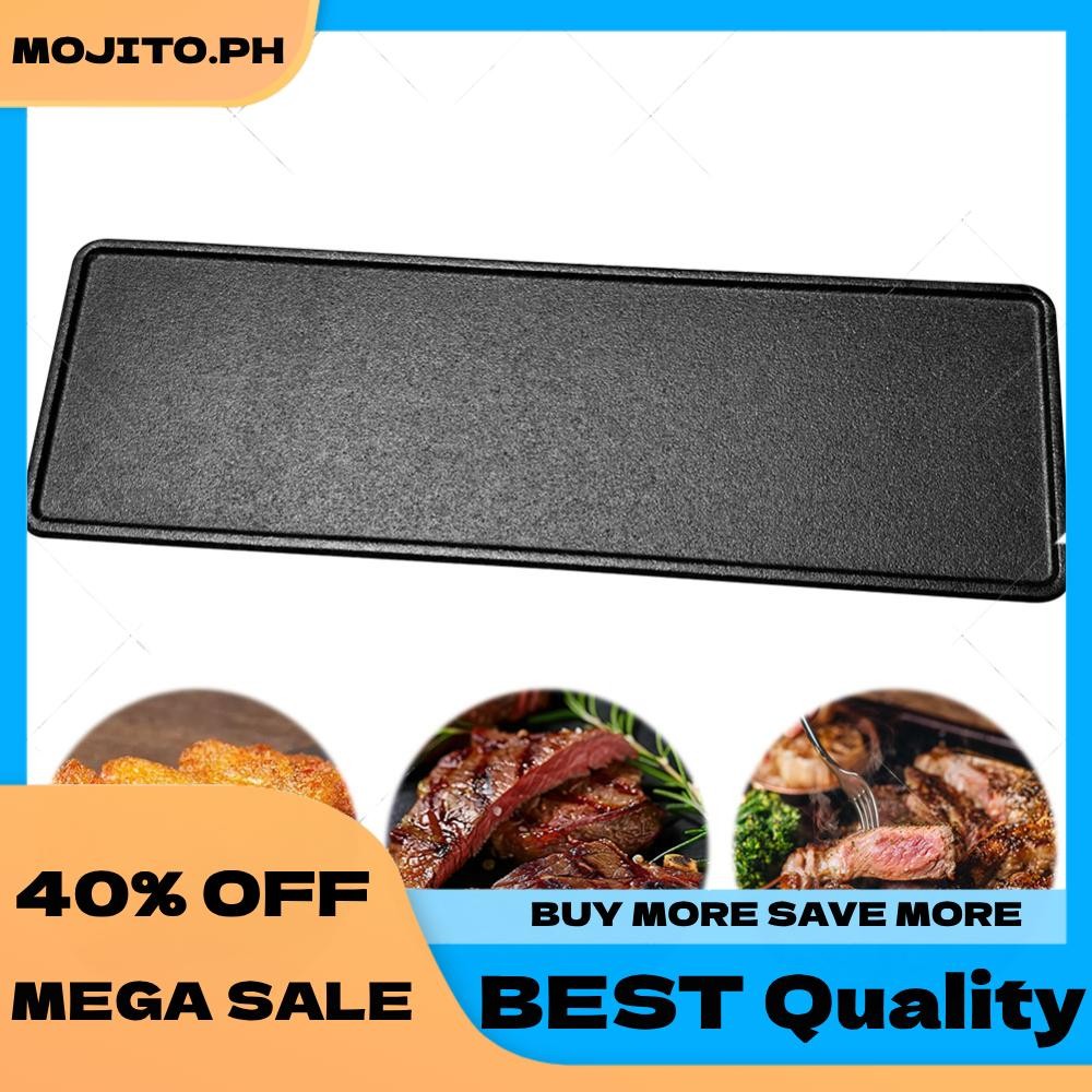 15.1 X 4.7inches Cast Iron Griddle Pan for Stovetop Griddle Rectangular ...