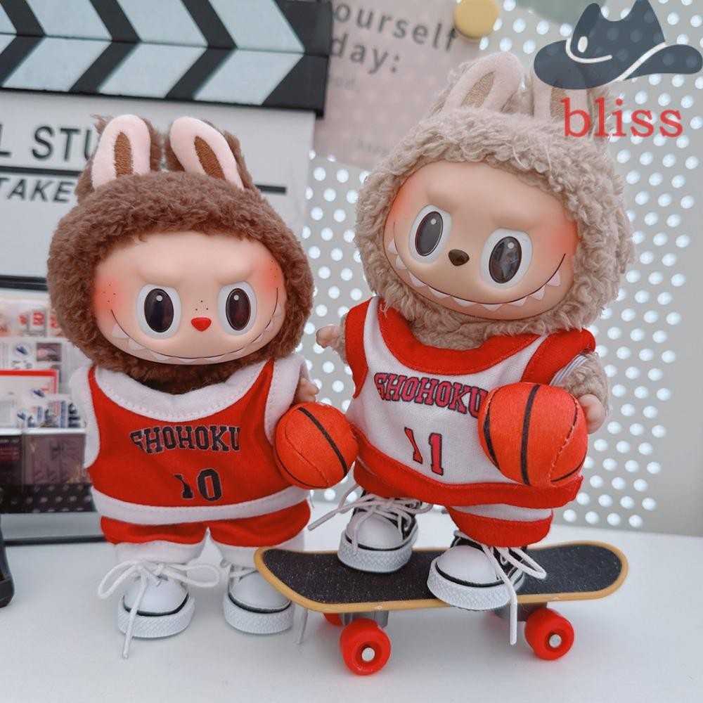 BLISS Labubu Doll Clothes, Basketball T-shirt Labubu Plush Doll Outfit ...