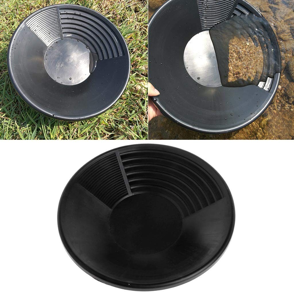 Gold Panning Plate 15'' Large Capacity Gold Pan Sieve Dish Practical ...
