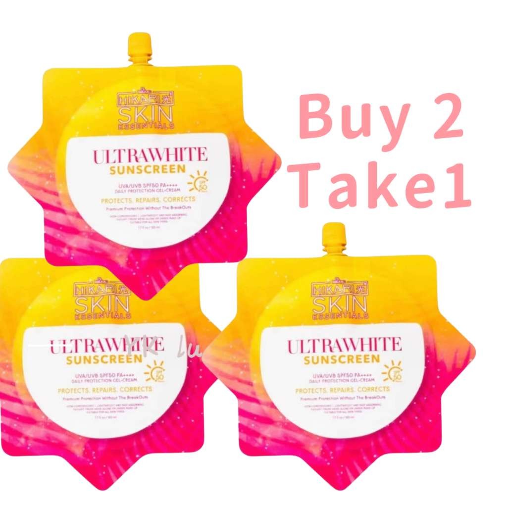 EBS (Set of 3pcs) HIKARI ULTRA WHITE SUNSCREEN SPF 50++++ 50ML ...